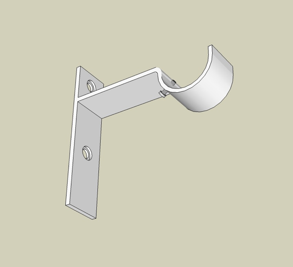 Strap Bracket - Wall Mount - Powder Coated - Plumridge - Experience Custom